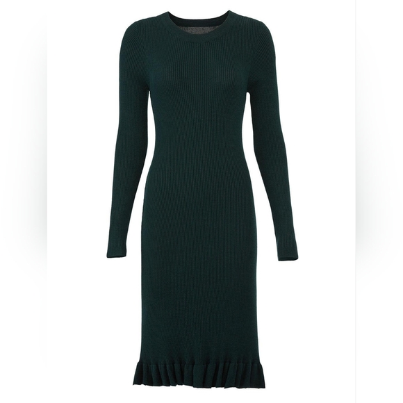 John + Jenn | Dresses | John Jenn Pacey Knit Ribbed Ruffle Dress | Poshmark